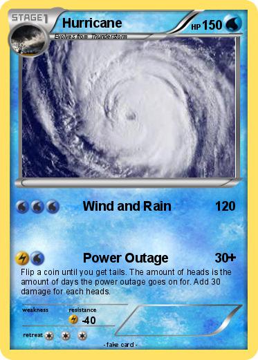 Pokémon Hurricane 75 75 - Wind and Rain - My Pokemon Card