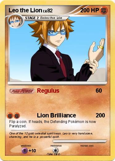 Pokémon Leo the Lion 3 3 - Regulus - My Pokemon Card