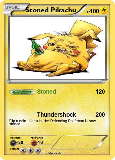 Pokémon Stoned Pikachu - Stoned - My Pokemon Card