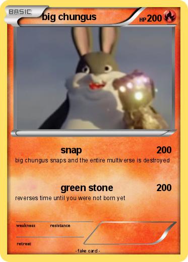 Pokémon big chungus 1005 1005 - snap - My Pokemon Card