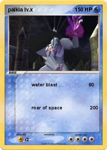 Pokémon palkia lv x 5 5 - water blast - My Pokemon Card