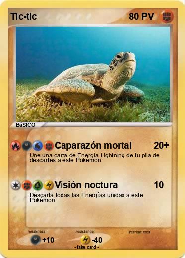 Pokémon Tic tic 1 1 - Caparazón mortal - Mi carta pokémon