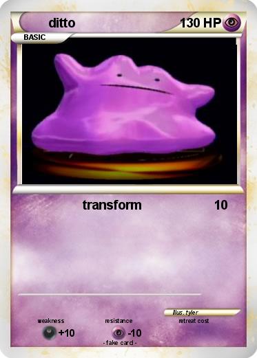 Pokémon ditto 134 134 - transform - My Pokemon Card