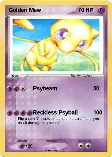 Pokémon Golden Mew 5 5 - Psybeam - My Pokemon Card