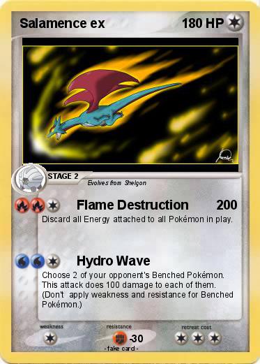 Pokémon Salamence ex 34 34 - Flame Destruction - My Pokemon Card