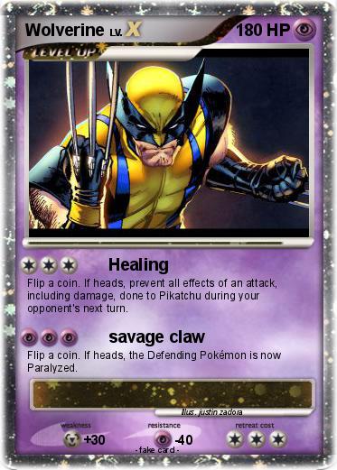 Pokémon Wolverine 484 484 - Healing - My Pokemon Card