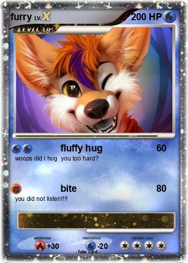 Pokémon furry 170 170 - fluffy hug - My Pokemon Card