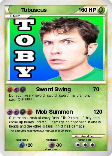 Pokémon Tobuscus 393 393 - Sword Swing - My Pokemon Card