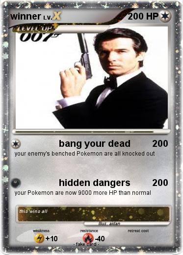 Pokémon winner 75 75 - bang your dead - My Pokemon Card