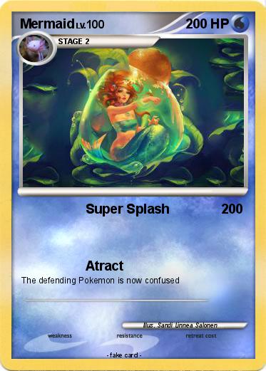 Pokémon Mermaid 77 77 - Super Splash - My Pokemon Card