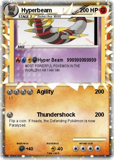Pokémon Hyperbeam 1 1 - Agility - My Pokemon Card