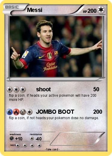 Pokémon Messi 1563 1563 - shoot - My Pokemon Card