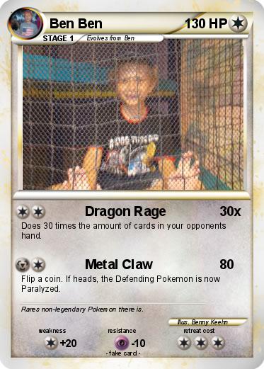Pokémon Ben Ben 1 1 - Dragon Rage - My Pokemon Card
