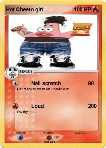 Pokémon Hot Cheeto girl 5 5 - Nail scratch - My Pokemon Card