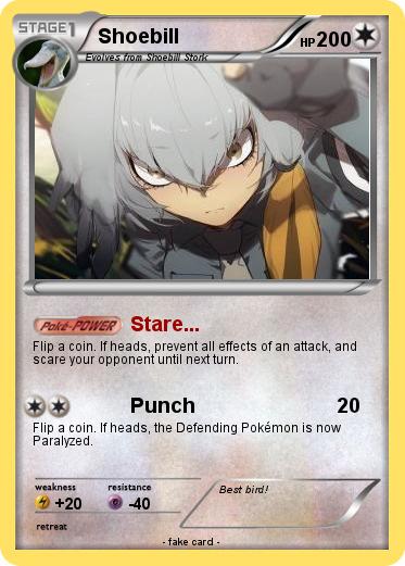 Pokémon Shoebill 1 1 - Stare... - My Pokemon Card