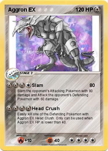 Pokémon Aggron EX 3 3 - Slam - My Pokemon Card