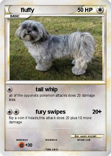Pokémon fluffy 71 71 - tail whip - My Pokemon Card