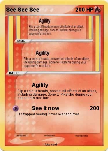 Pokémon See See See - Agility - My Pokemon Card