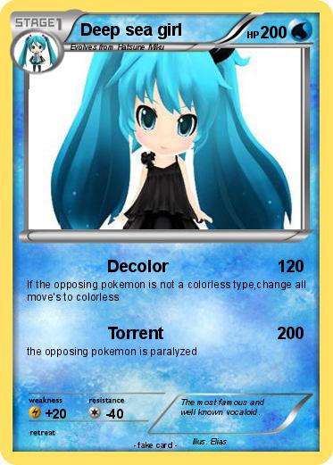 Pokémon Deep sea girl - Decolor - My Pokemon Card