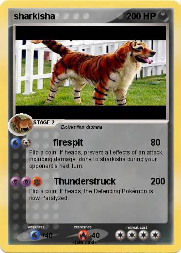 Pokémon sharkisha 4 4 - firespit - My Pokemon Card