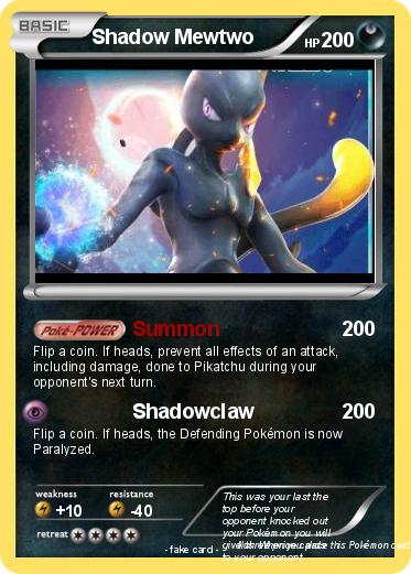 Pokémon Shadow Mewtwo 380 380 - Summon - My Pokemon Card
