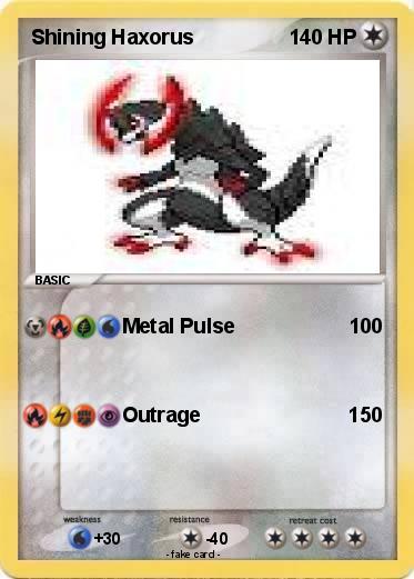 Pokémon Shining Haxorus 1 1 - Metal Pulse 100 - My Pokemon Card
