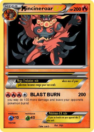 Pokémon incineroar 176 176 - BLAST BURN - My Pokemon Card