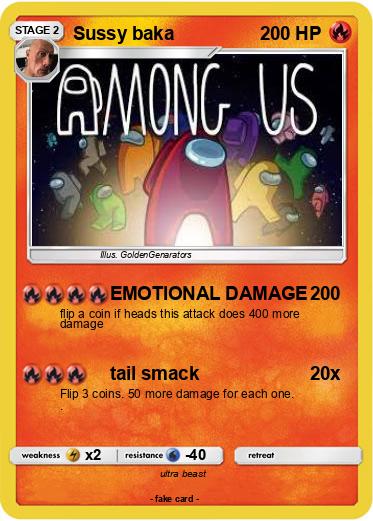 Pokémon Sussy baka 150 150 - EMOTIONAL DAMAGE - My Pokemon Card