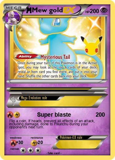 Pokémon Mew gold - Super blaste - My Pokemon Card