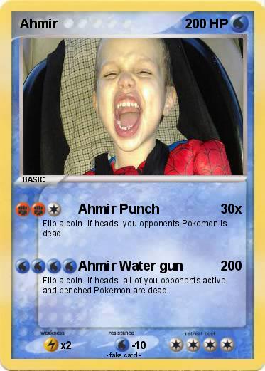 Pokémon Ahmir - Ahmir Punch - My Pokemon Card