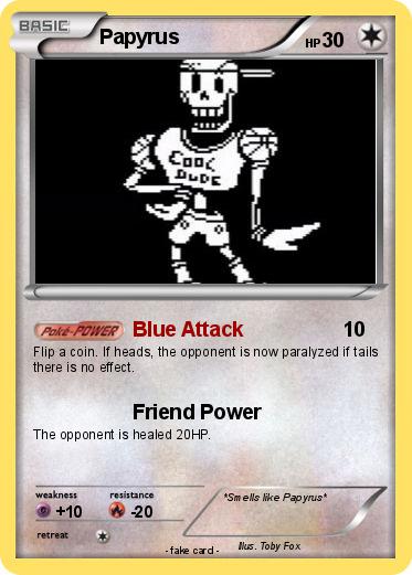 Pokémon Papyrus 177 177 - Blue Attack - My Pokemon Card