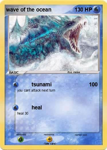 Pokémon wave of the ocean - tsunami - My Pokemon Card