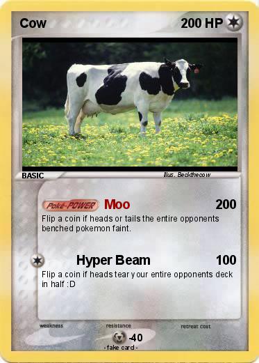 Pokémon Cow 308 308 - Moo - My Pokemon Card