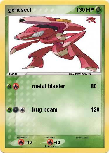 Pokémon genesect 899 899 - metal blaster - My Pokemon Card