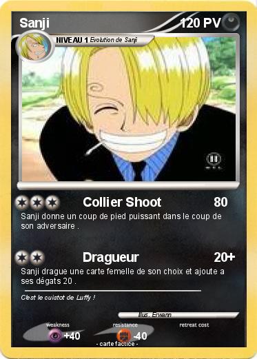 Pokémon Sanji 63 63 - Collier Shoot - Ma carte Pokémon