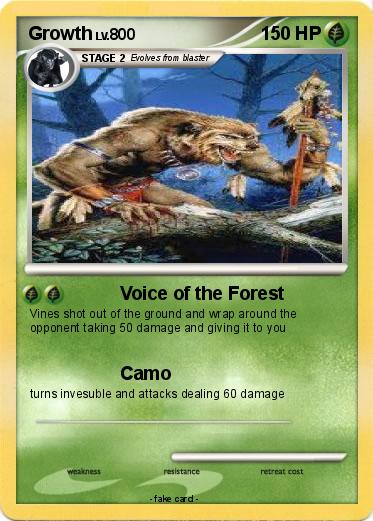 Pokémon Growth - Voice of the Forest - My Pokemon Card