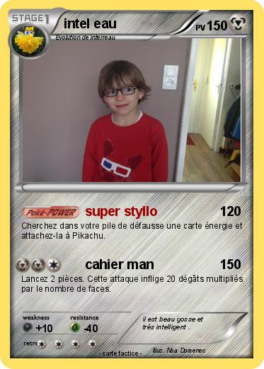 Pokémon intel eau - super styllo - Ma carte Pokémon