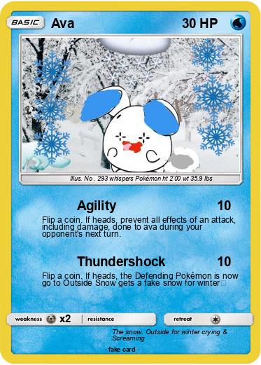 Pokémon Ava 160 160 - Agility - My Pokemon Card