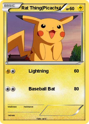 Pokémon Rat Thing Picachu - Lightning - My Pokemon Card