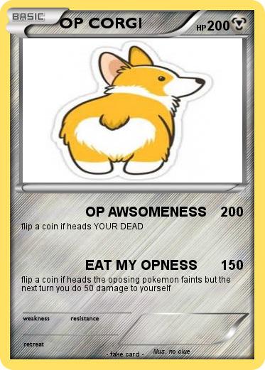 Pokémon OP CORGI - OP AWSOMENESS - My Pokemon Card