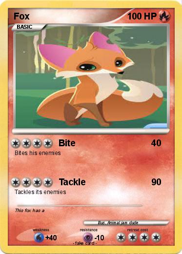 Pokémon Fox 812 812 - Bite - My Pokemon Card