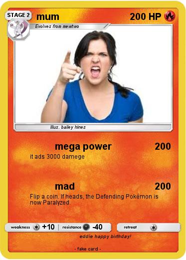 Pokémon mum 122 122 - mega power - My Pokemon Card