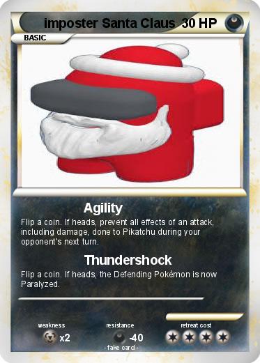 Pokémon imposter Santa Claus - Agility - My Pokemon Card
