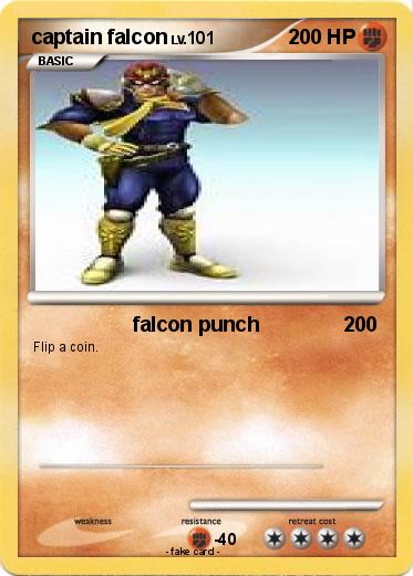 Pokémon captain falcon 247 247 - falcon punch - My Pokemon Card