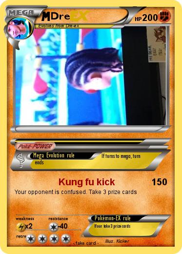Pokémon Dre 30 30 - Kung fu kick - My Pokemon Card
