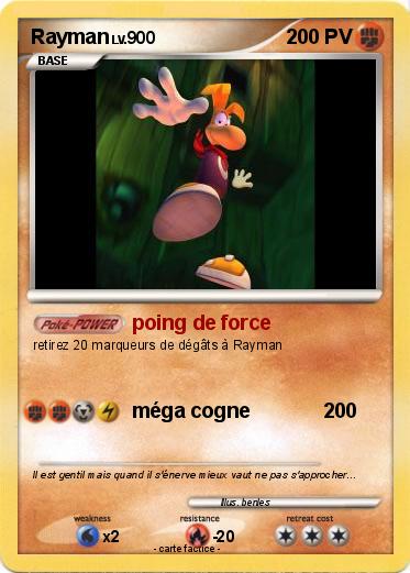 Pokémon Rayman 181 181 - poing de force - Ma carte Pokémon