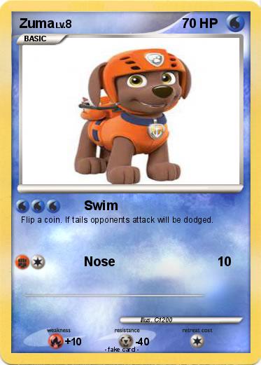 Pokémon Zuma 24 24 - Swim - My Pokemon Card
