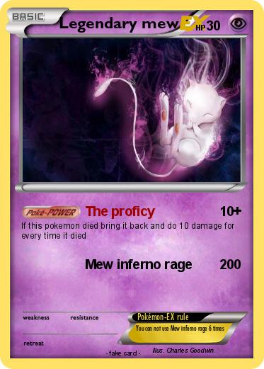 Pokémon Legendary mew 8 8 - The proficy - My Pokemon Card