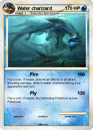 Pokémon Water charizard 14 14 - Fire - My Pokemon Card