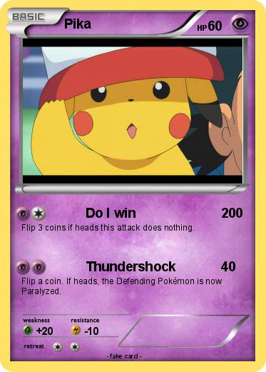 Pokémon Pika 1293 1293 - Do I win - My Pokemon Card